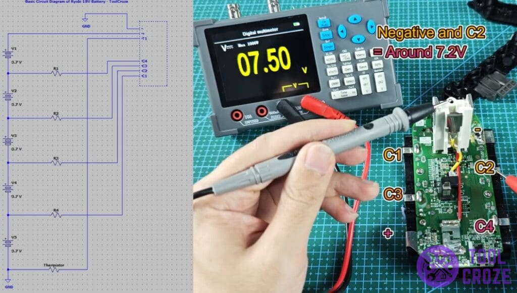 Ryobi 18V Battery Wiring Diagram Pinout - Tool Croze