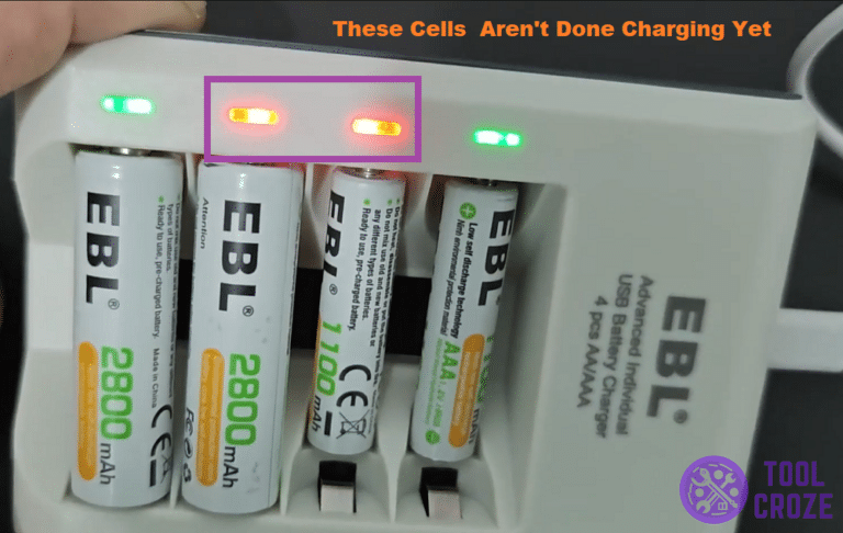 EBL Battery Charger Lights Meaning - Tool Croze