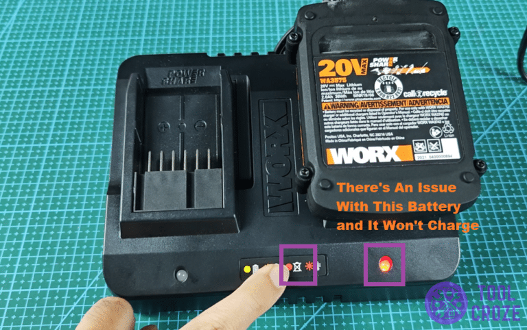 WORX Battery Not Charging Red Light: The Solution I Recommend - Tool Croze