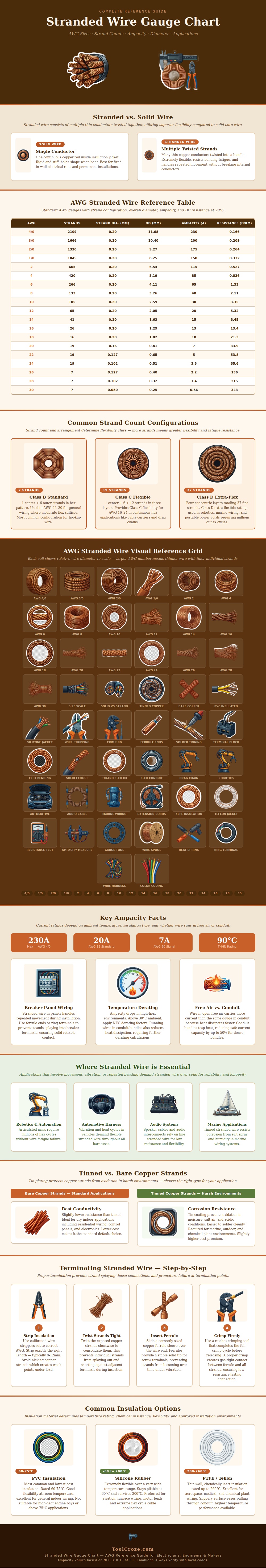 Stranded Wire Gauge Chart - Tool Croze